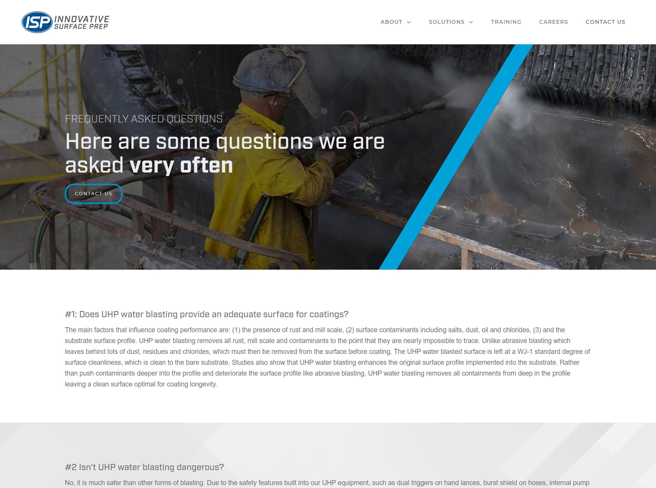 Innovative Surface Prep | Frequently Asked Questions